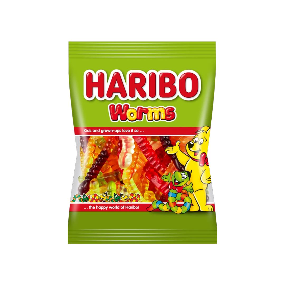 Haribo Worms Gummy Candy 80gr - Sedap Food Group Haribo Worms Gummy Candy 80gr - Sedap Food Group